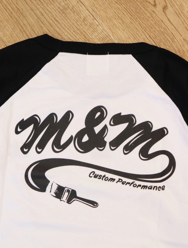 M&M CUSTOM PERFORMANCE 「 RAGLAN T-SHIRT 」 ラグラン7分袖ティーシャツ