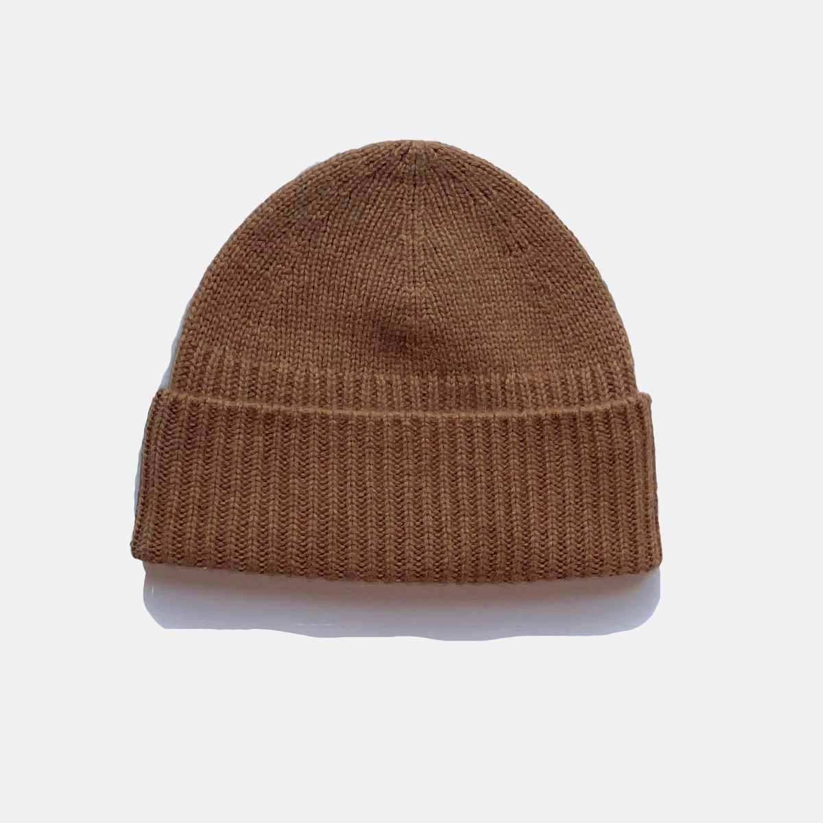 knit cap - camel