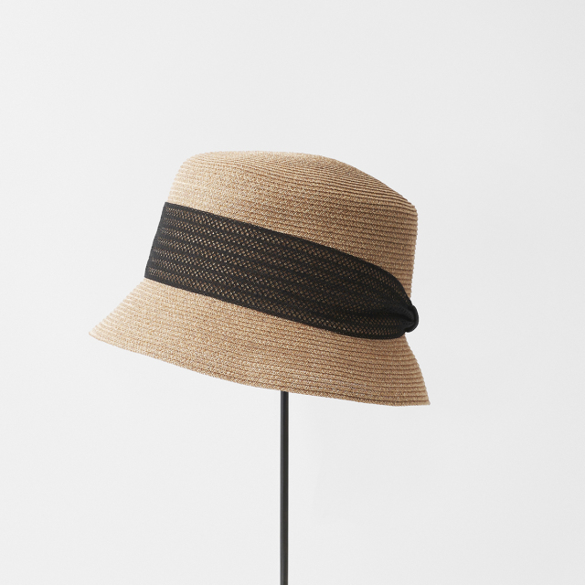 paper abaca bucket hat