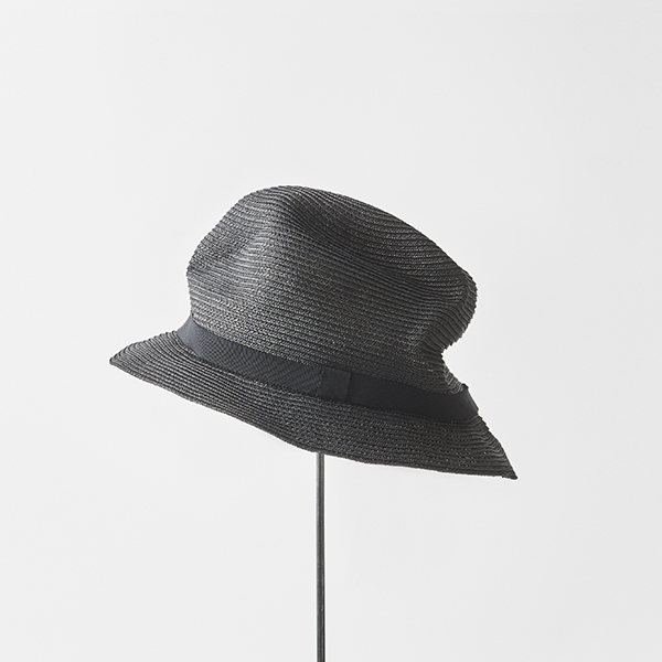 BOXED HAT 4.5cm brim grosgrain ribbon