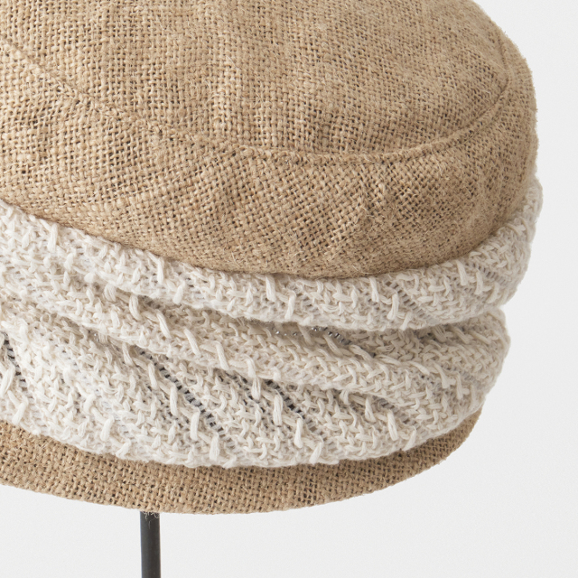 jute drape cap