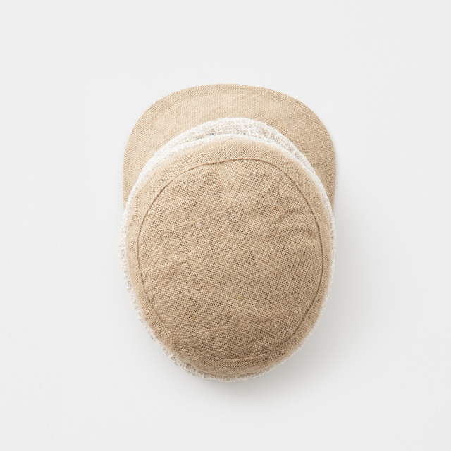 jute drape cap
