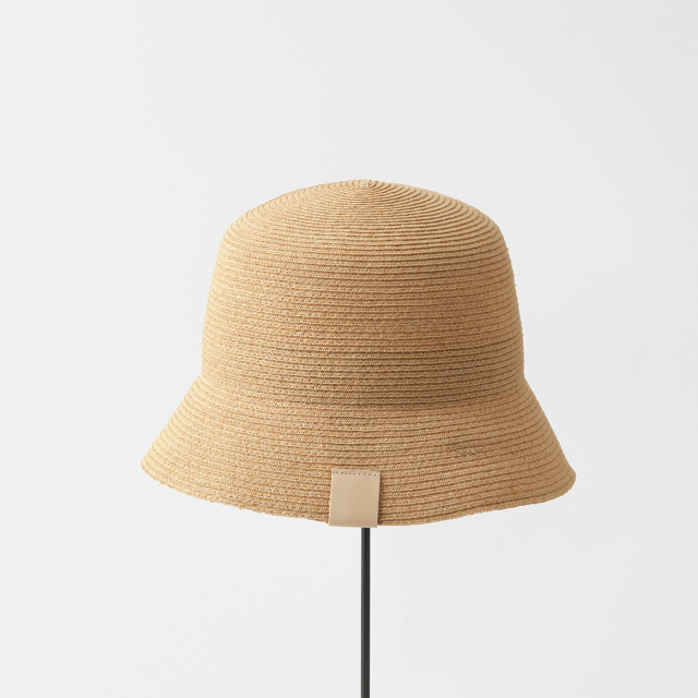 raffia braid bucket hat