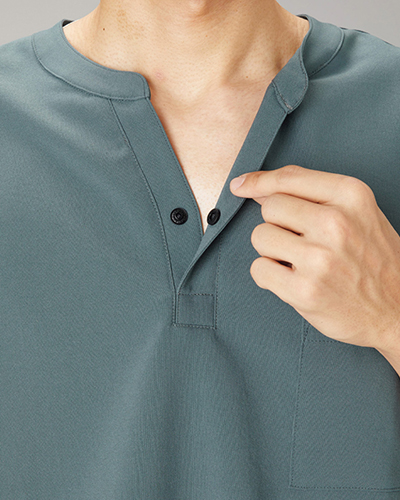 [ディッキーズ] Dickies 【人気のディッキーズからスタンドカラー・スキッパータイプの新提案アイテム】 男女兼用 スクラブ 7090SC ...