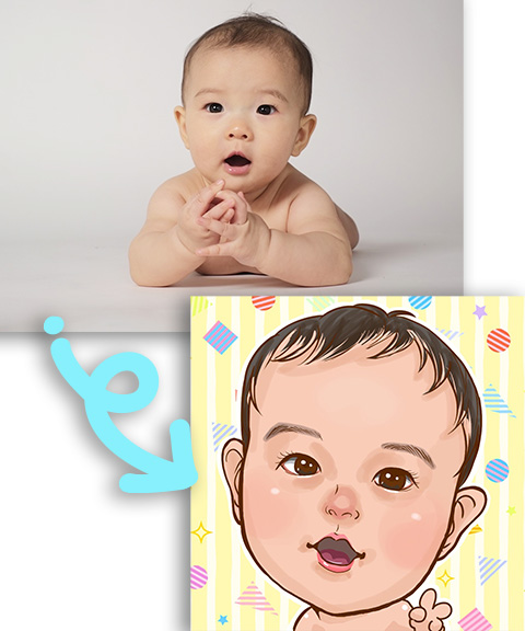 似顔絵イラスト(データのお渡し) memart