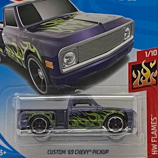 2018 HW Flames / Custom '69 Chevy Pickup / カスタム ’69 シェビー ピックアップ