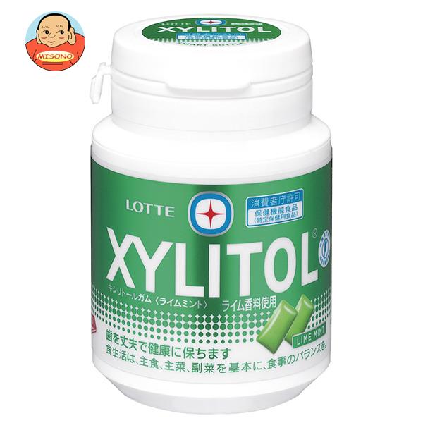 ロッテ キシリトールガム ライムミント スマートボトル【特定保健用食品 特保】 69g×6個入