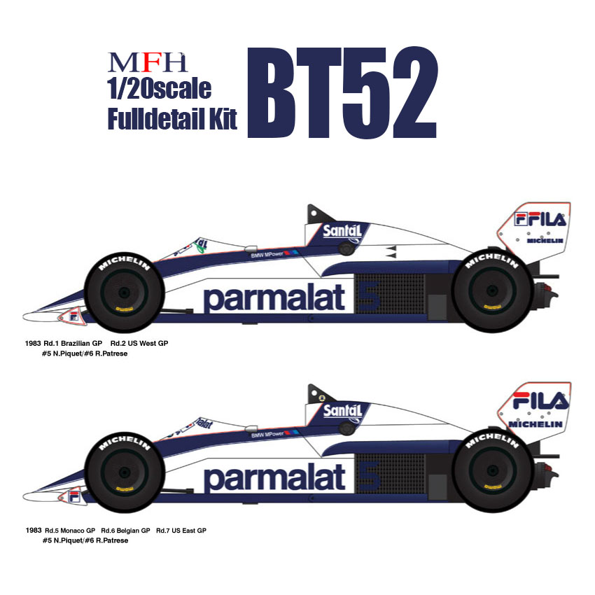 1/20scale Fulldetail Kit : BT52