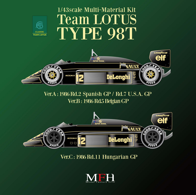 1/43scale Multi-Material Kit : LOTUS TYPE 98T