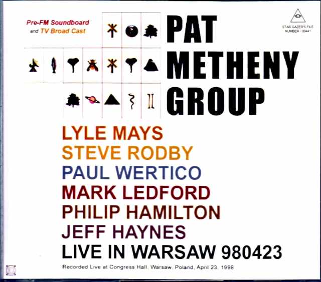 Pat Metheny Group Lyle Mays パット・メセニー ライル・メイズ/Poland 1998 S & V