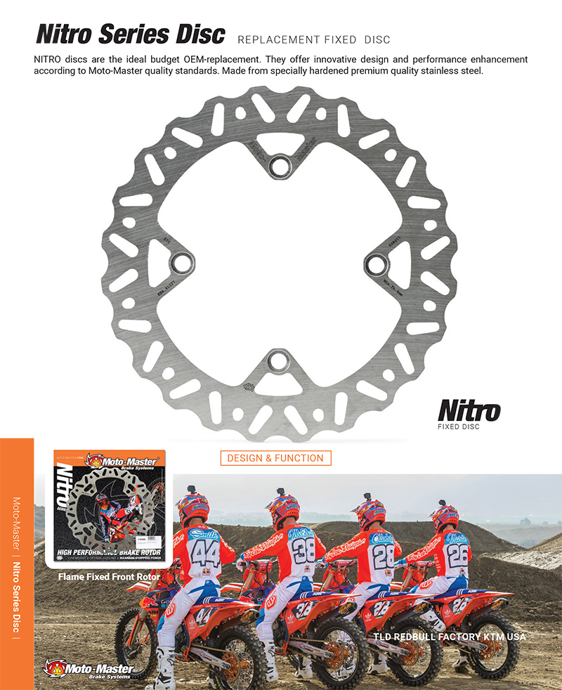 モトマスター (Moto-Master) ナイトロ フロントブレーキディスク 日本輸入代理店業務・MOTO禅