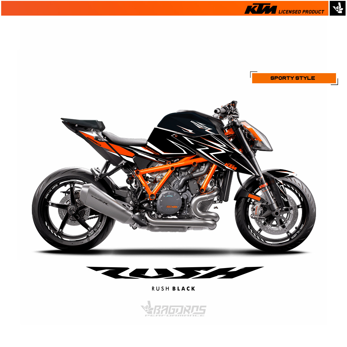 Bagoros performance バゴロスパフォーマンス デカールフルキット RUSH KTM Super Duke 1290 R / EVO