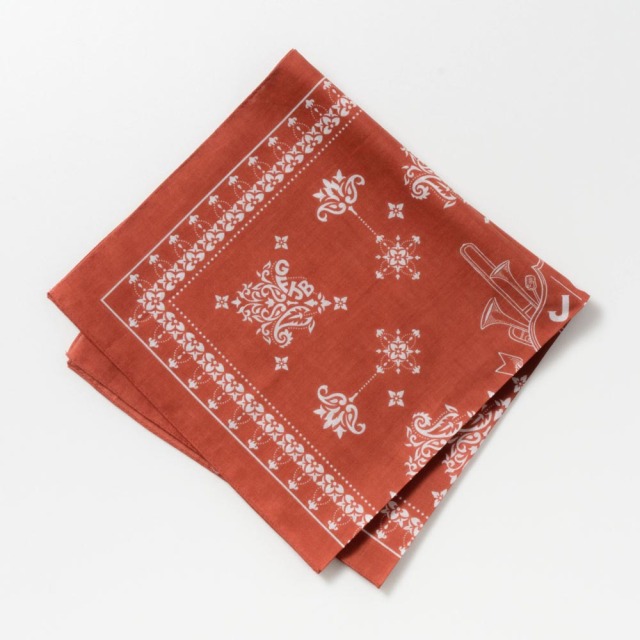 GFJB MG Collaboration bandanna 【GMMG04-04】 Orange Cotton100% ムーバー ガーメンツ