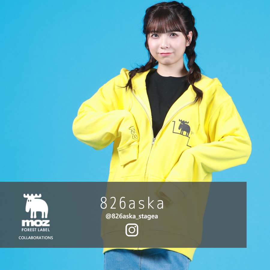 826aska ×moz FOREST LABEL コラボZIPパーカー