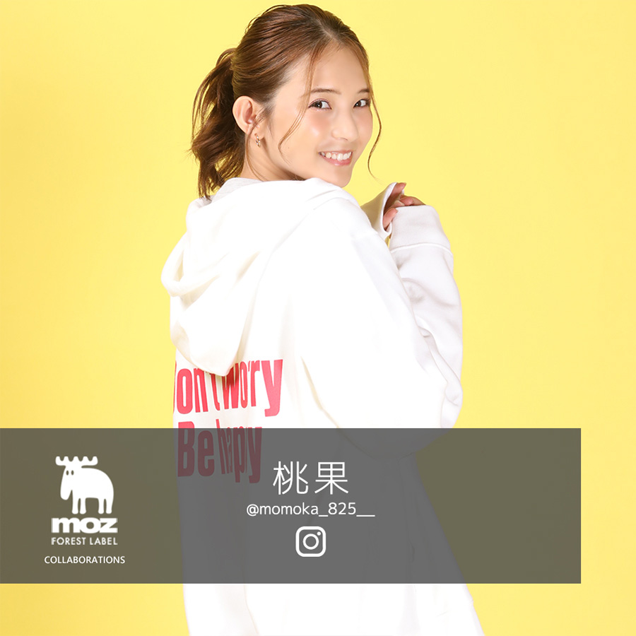 桃果×moz FOREST LABEL コラボZIPパーカー