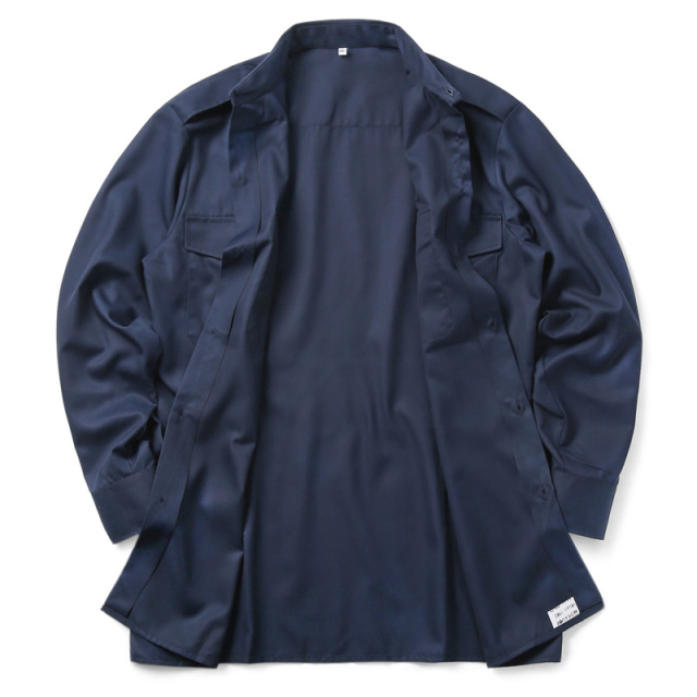 ミリタリー 卸売 仕入れ 問屋 実物 新品 フランス軍 FRENCH NAVY COLOR ドレスシャツ