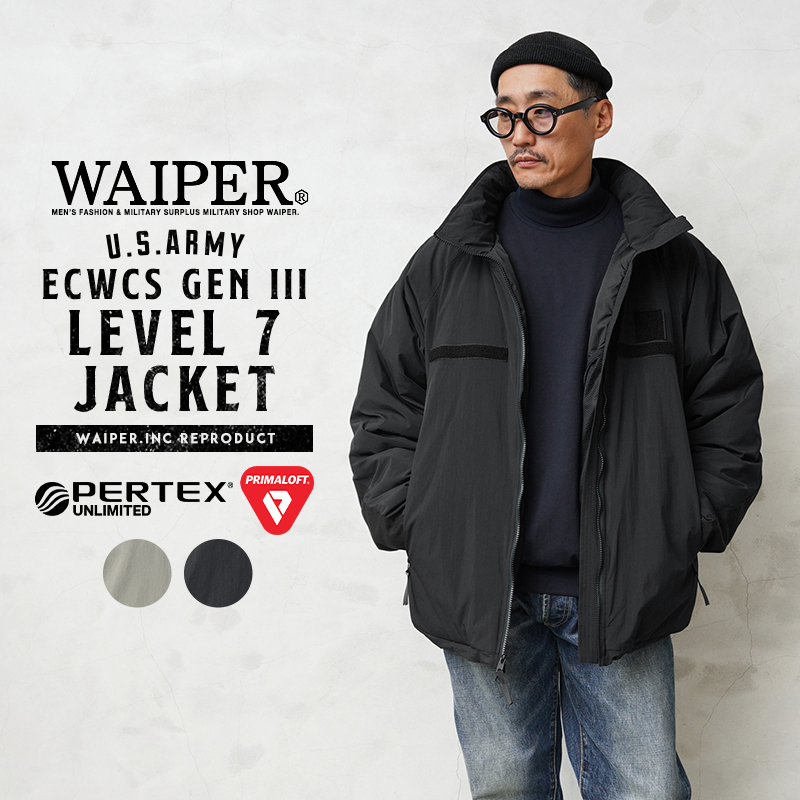 ミリタリー,卸売,仕入れ,問屋,米軍,ECWCS,GEN,III,LEVEL7,PRIMALOFT,ジャケット,PERTEX,UNLIMITED,WAIPER.inc【WP1008】【T】