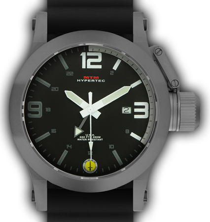 HYPERTEC 44 GREY - WHITE DIAL - BLACK RUBBER I- SILVER BUCKEL - MTM ...