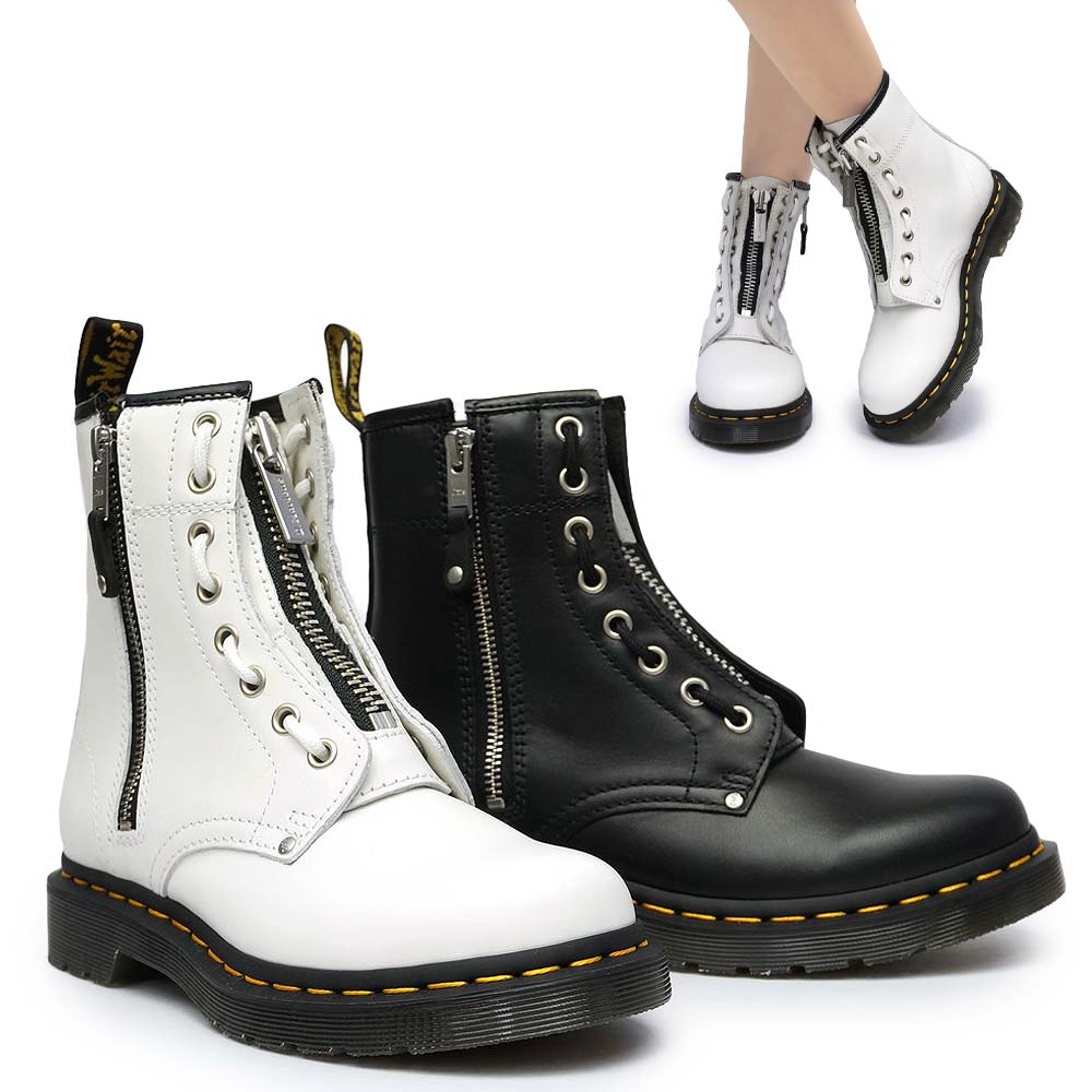 【ウィンターセール】ドクターマーチン 1460 TWIN ZIP レディース 8ホールブーツ 2WAY ショート丈 Dr.MARTENS CORE 1460 TWIN ZIP 靴の通販 マイ ...