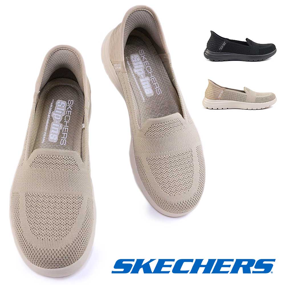 スケッチャーズ レディース スニーカー 136541 スリッポン 軽量 ハンズフリー スリップインズ SKECHERS ON-THE-GO ...