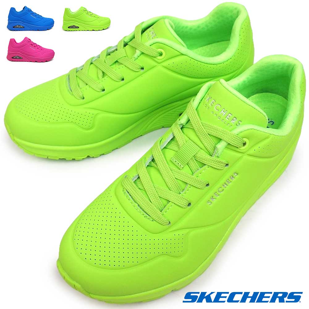 スケッチャーズ スニーカー レディース 73667 ウノ ナイト シェイズ ネオンカラー SKECHERS UNO NIGHT SHADES ...
