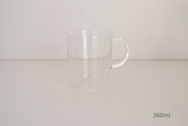 [TG]Heat-resistant Glass Mug (Exquisite) 360ml-470ml-ならの実
