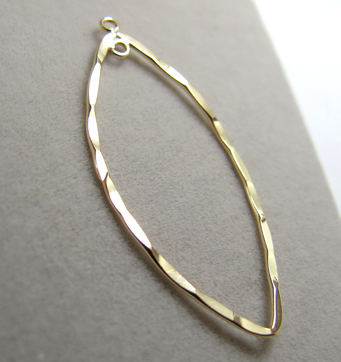 ゴールドフィルド・シャンデリア（マーキス/ハンマード） 「14kgf」（10個）