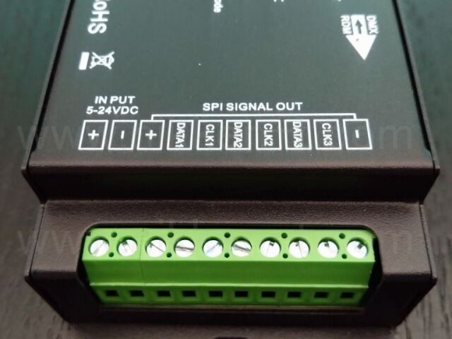 DMX-SPIコントローラ DSA、DC5-24V対応 ※SPI対応モデル用