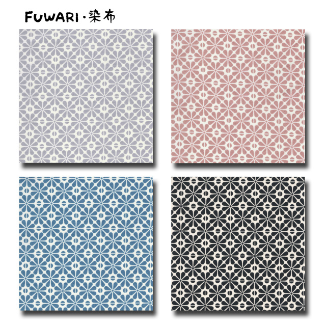 FUWARI・染布 シリーズ 1m単位切り売り オックス プリント モノトーン キャット 4色あります 生地 布 ねこ 猫 猫柄 ネコ柄 オックス生地 オックスフォード 男の子 女の子 ...