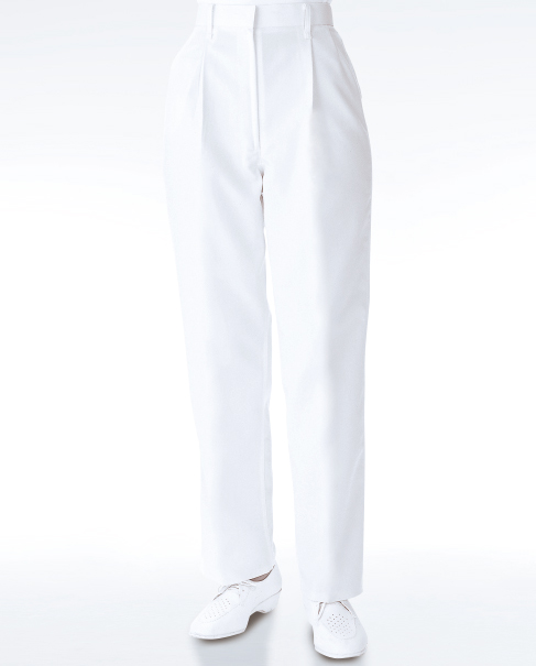 821-90 レディススラックス スリム KAZEN・カゼン ナースウェアドットコム