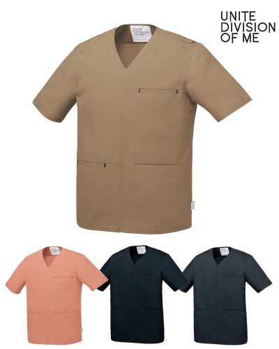 DOM-0020 スクラブ（半袖） 男女兼用 UNITE DIVISION OF ME(ユナイト デビジョン オブ エムイー) ナースウェアドットコム