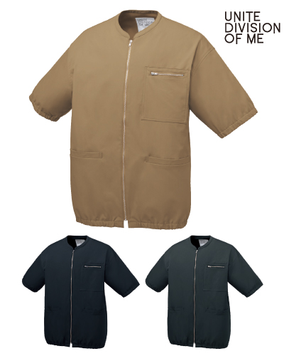 DOM-0024 ファスナースクラブ（半袖） 男女兼用 UNITE DIVISION OF ME(ユナイト デビジョン オブ エムイー) ナースウェアドットコム