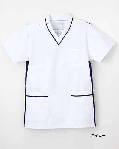 FT-4492 ナガイレーベン(nagaileben)ナースウェア男女兼用上衣半袖 ナースウェアドットコム