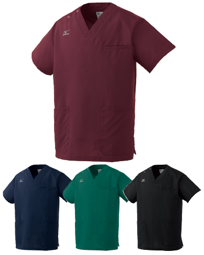 MZ-0231 抗ウイルス加工 スクラブ男女兼用 ミズノ(mizuno) ナースウェアドットコム