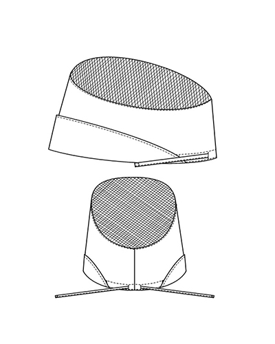 HK-532 ナガイレーベン(nagaileben) レディスメッシュ帽子2枚組 白衣・看護衣・介護服・エステウェア・受付事務服の通販ショップ ...