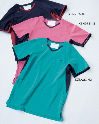 983 KAZEN(カゼン) 男女兼用スクラブ 4D FITT(動体裁断) ナースウェアドットコム