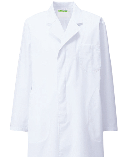 110-30 診察衣シングル型長袖メンズ KAZEN・カゼン ナースウェアドットコム