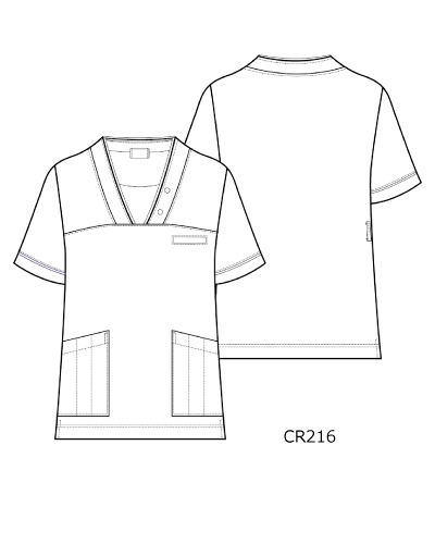 CR216 ケアスクラブ 男女兼用 キラク(kiraku) CARE LUXE ナースウェアドットコム