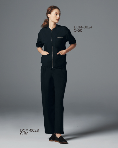 DOM-0024 ファスナースクラブ（半袖） 男女兼用 UNITE DIVISION OF ME(ユナイト デビジョン オブ エムイー) ナースウェアドットコム