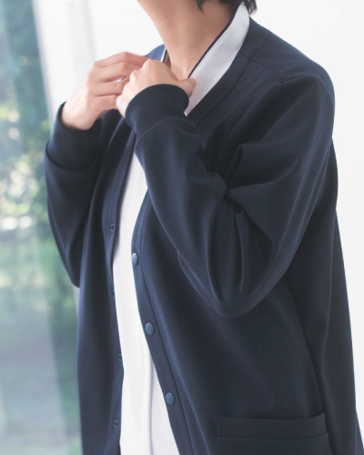 【QUOカード】KZN205 カーディガン（男女兼用） KAZEN (カゼン) ナースウェアドットコム