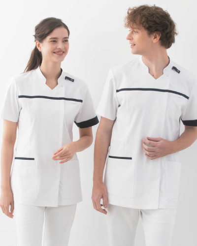 KZN706 スクラブジャケット半袖 KAZEN (カゼン) ナースウェアドットコム