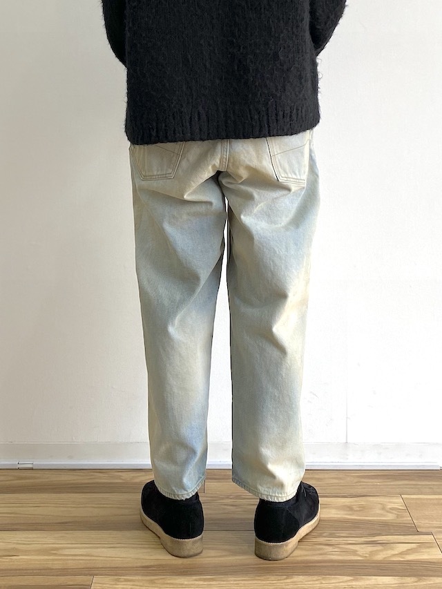 ANCELLM/アンセルム AGING SELVEDGE TAPERED 5P DENIM PANTS L.INDIGO 公式通販octavia[オクタヴィア]
