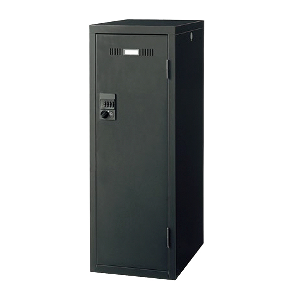 1人用ミニロッカー/連結タイプ/ダイヤル錠/SLDK-M1-D/幅317×奥行515×高さ896mm/ブラック/SLDシリーズ/79722