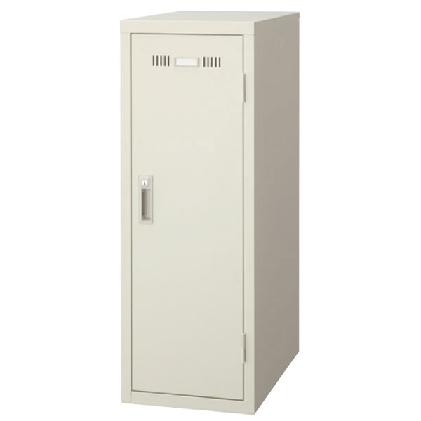 1人用ミニロッカー/シリンダー錠/SLK-M1/幅317×奥行515×高さ896mm/ニューグレー/SLKシリーズ/64497