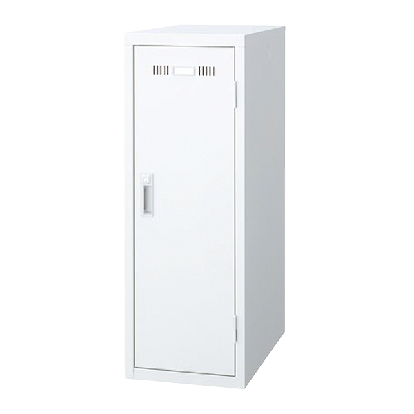 1人用ミニロッカー/連結タイプ/南京錠/SLDW-M1-N/幅317×奥行515×高さ896mm/ホワイト/SLDシリーズ/70788