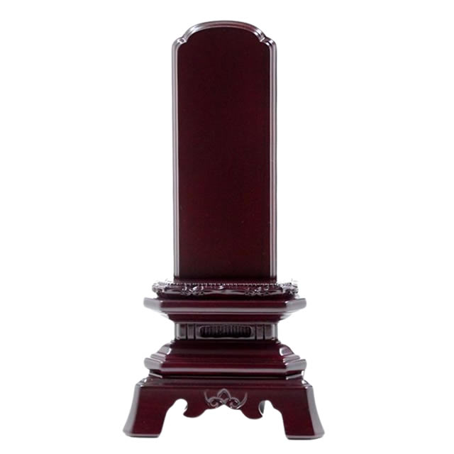 IH-0404 唐木位牌 紫檀 葵角切 3,0寸～6,0寸 お仏壇お仏具の専門店 佛法堂