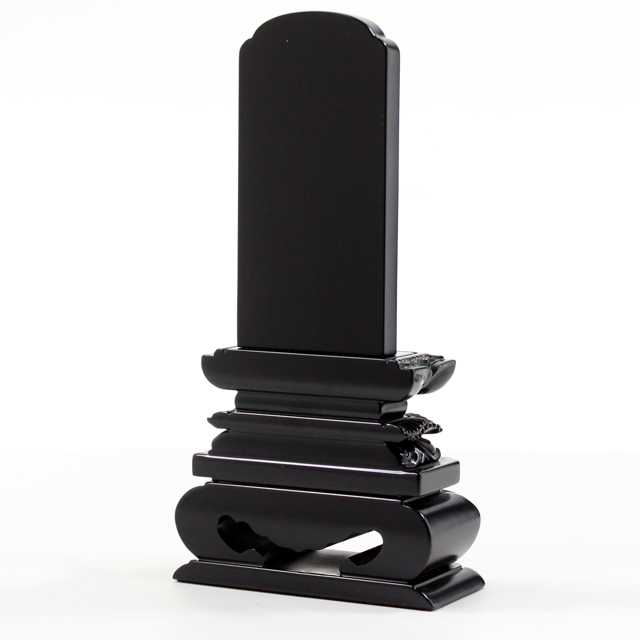 IH-0307 唐木位牌 黒檀 上等猫丸 3,5寸～6,0寸 お仏壇お仏具の専門店 佛法堂