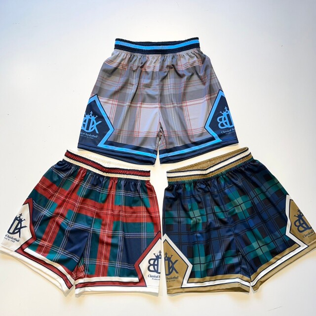 OBKSUP-2307 / 【2023秋冬新作】 OBK / STEP BY STEP オリジナル / 昇華パンツ / バスケット / ショート丈