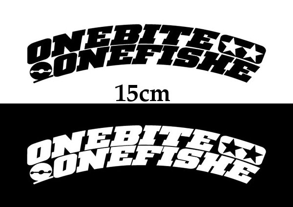 OBOF ワンバイトワンフィッシュ 「カッティングステッカー アーチロゴ 15cm」 OPA! （オーパ！）