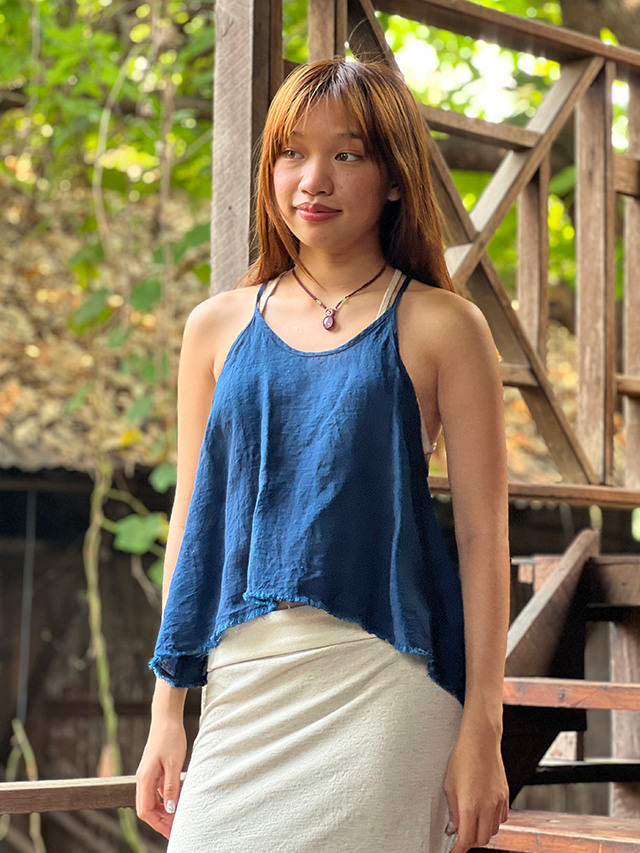 asana HEMP100% キャミ タンクトップ・草木染め【パヤカ オンラインショップ】